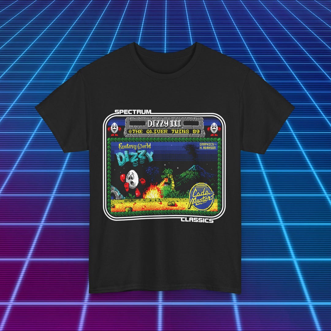Fantasy World Dizzy Classic Video Game ZX Spectrum Computer T-shirt - Etsy