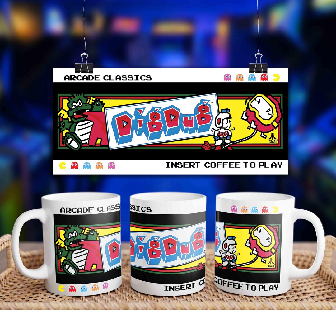 Dig Dug Arcade Mug - Etsy