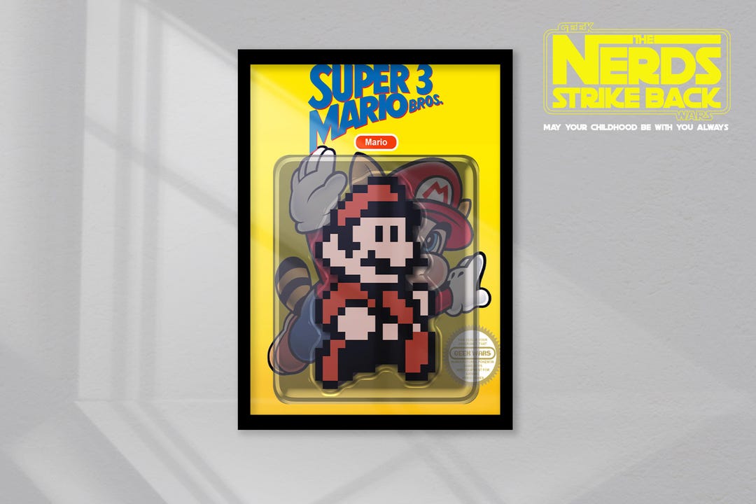SMB 3 Characters Prints | Retro Video Game Art | Action Figure-inspired ...