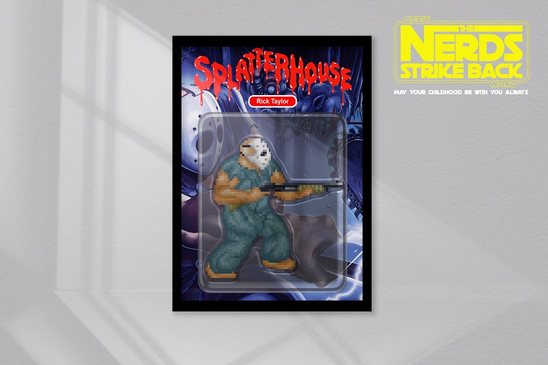 Splatterhouse Characters Prints | Retro Video Game Art | Action Figure ...