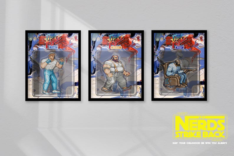Final Fight Characters Prints | Retro Video Game Art | Action Figure ...