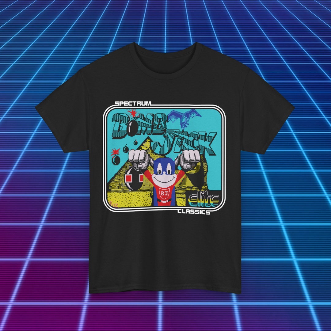 Bomb Jack Classic Video Game ZX Spectrum Computer T-shirt - Etsy