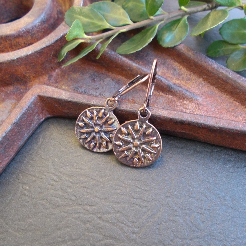Rustic Earrings - Etsy
