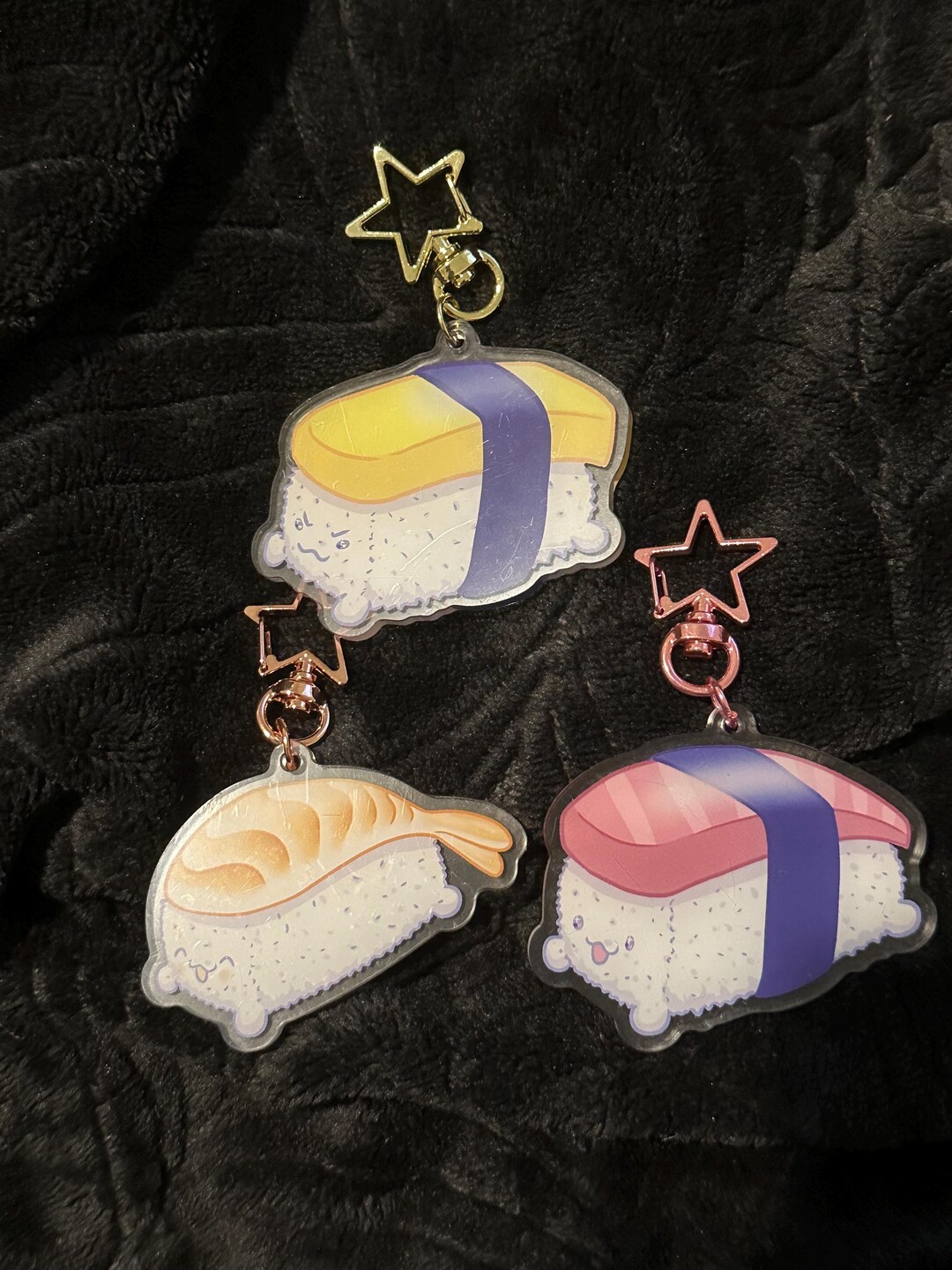 Kawaii Sushi Keychains - Etsy