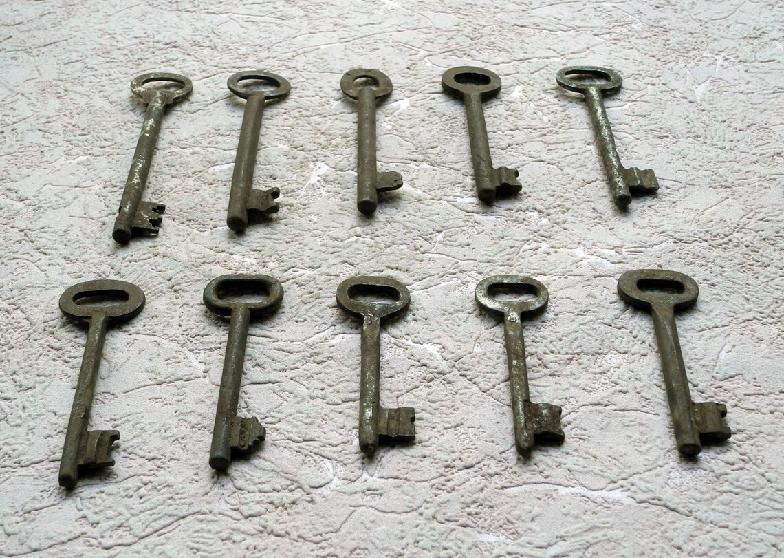 Set of 10 5 Soviet Skeleton Keys - Etsy