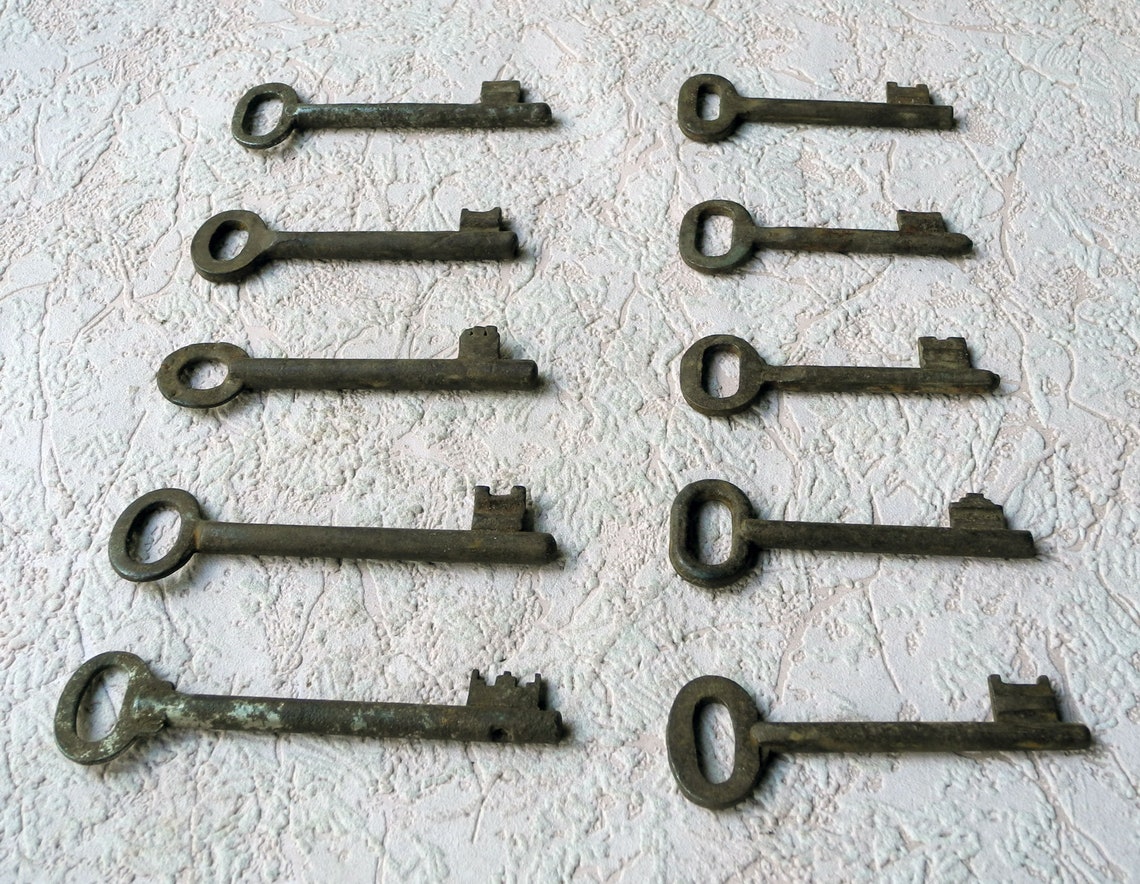 Set of 10 5 Soviet Skeleton Keys - Etsy