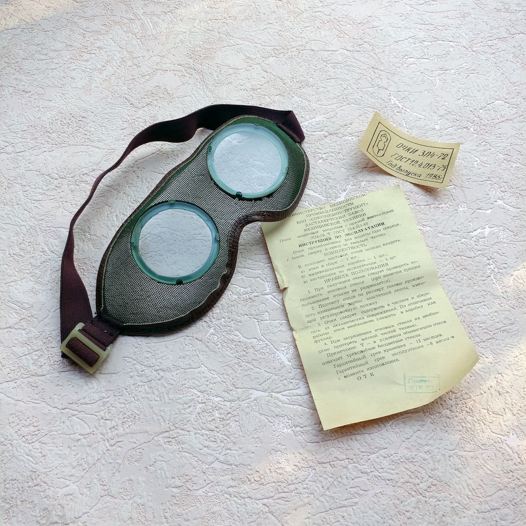 Soviet Industrial Metal Safety Goggles Based on Mesh. - Etsy Israel