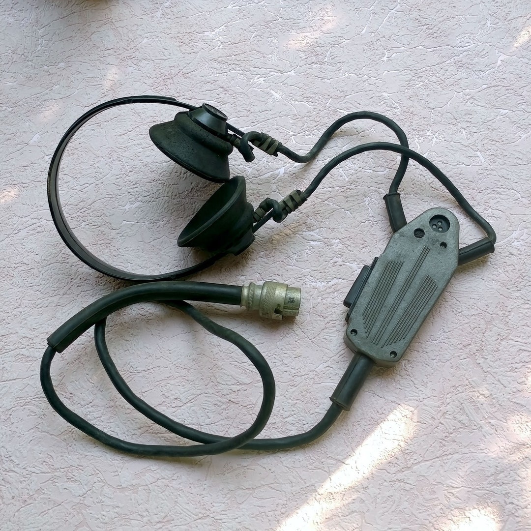 Soviet Military Headset 1 With Microphone and Headphones - Etsy
