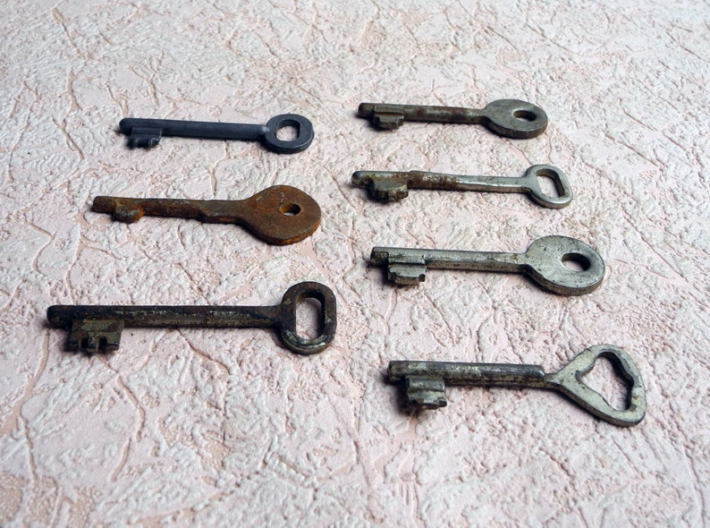 Set of 7 4 Soviet Skeleton Keys - Etsy