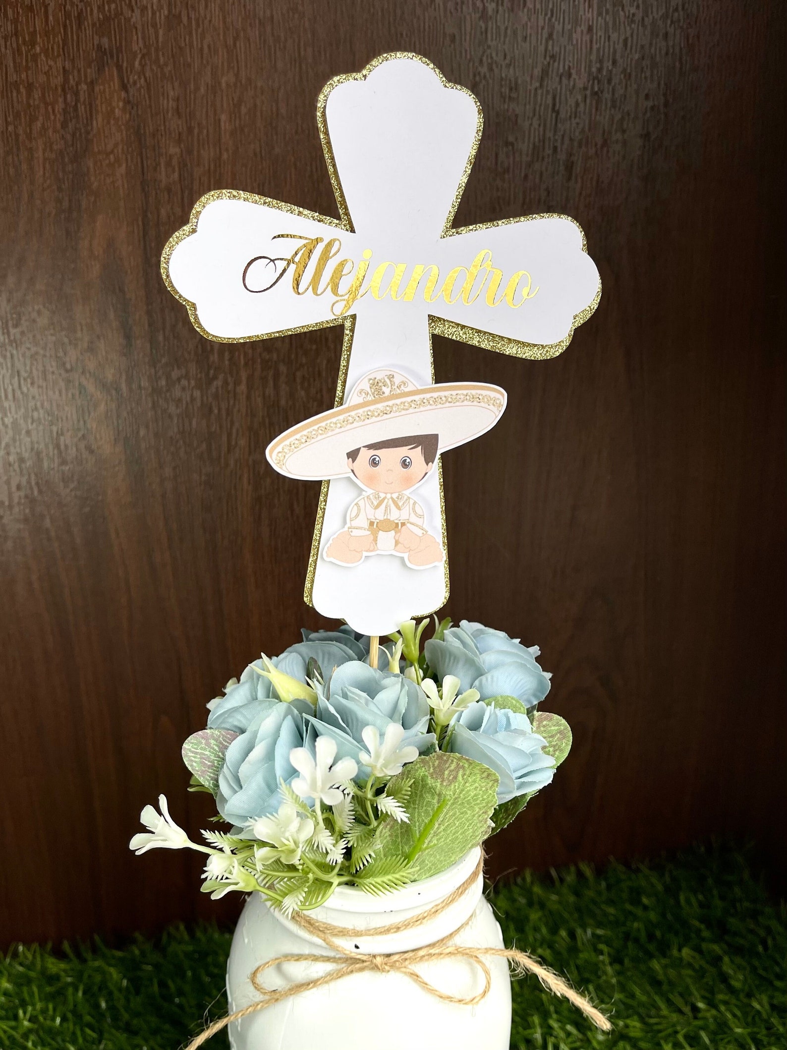 Charro Bautizo Centerpiece, Charro Mi Primera Comunión Centerpiece ...