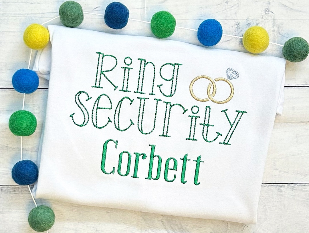 Ring Security | Ring Bearer | Wedding - Etsy