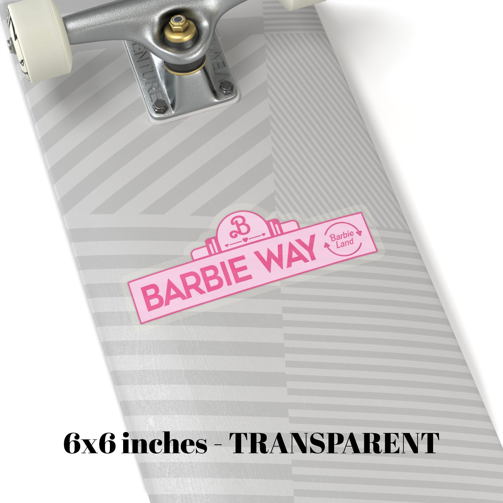 Barbi Way Street Sign to Barbi Land Sticker Pink - Etsy