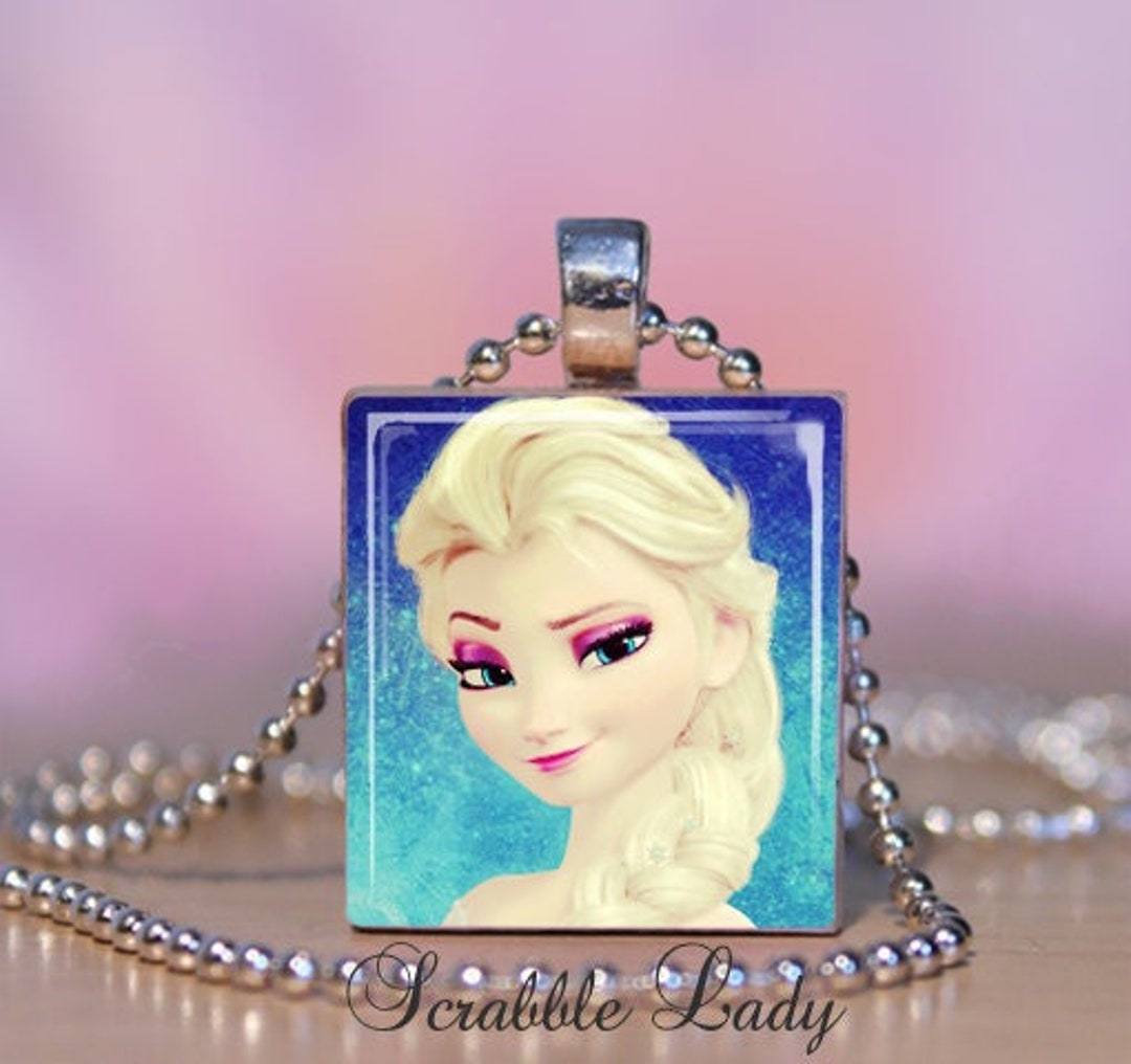 ELSA Scrabble Necklace Pendant. Elsa Charm Jewelry. Elsa Key Ring ...