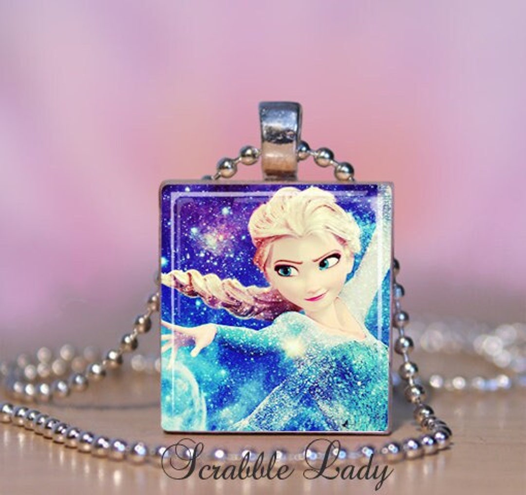 ELSA Scrabble Necklace Jewelry. Elsa Charm Pendant. Elsa Key Ring ...