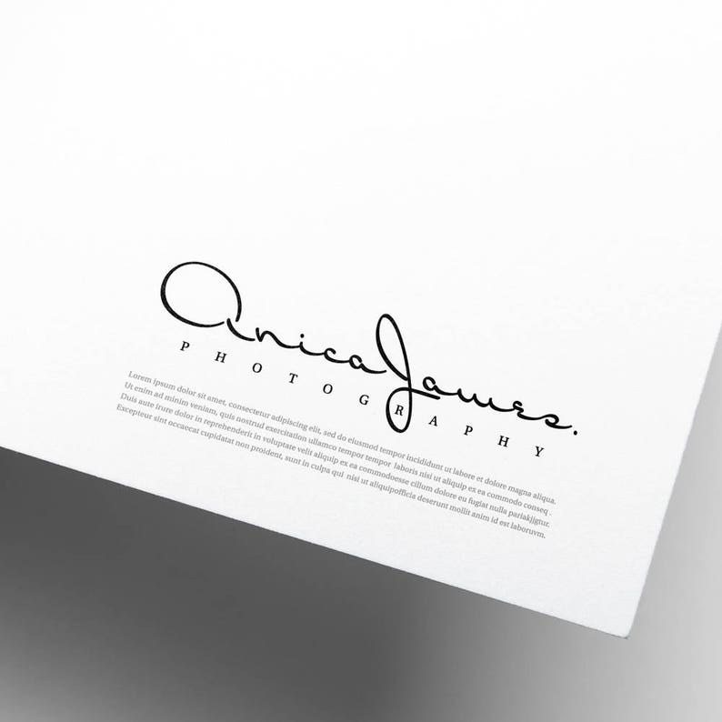 Script Logo Design Calligraphy Logo Signature Logo Classic - Etsy