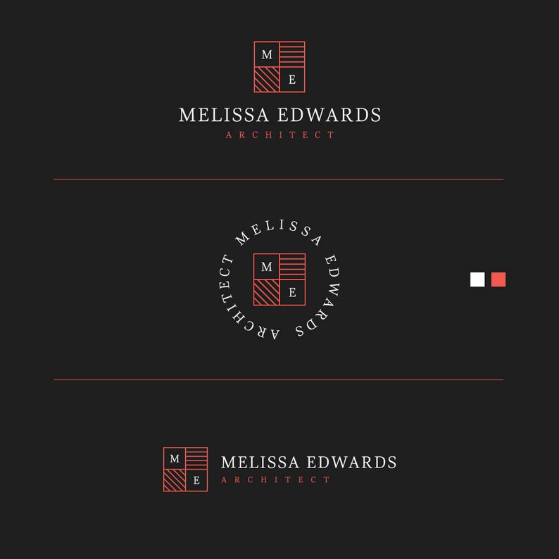Brand Kit, Modern Logo, Square Logo Design, Company Logo, Stamp Logo ...