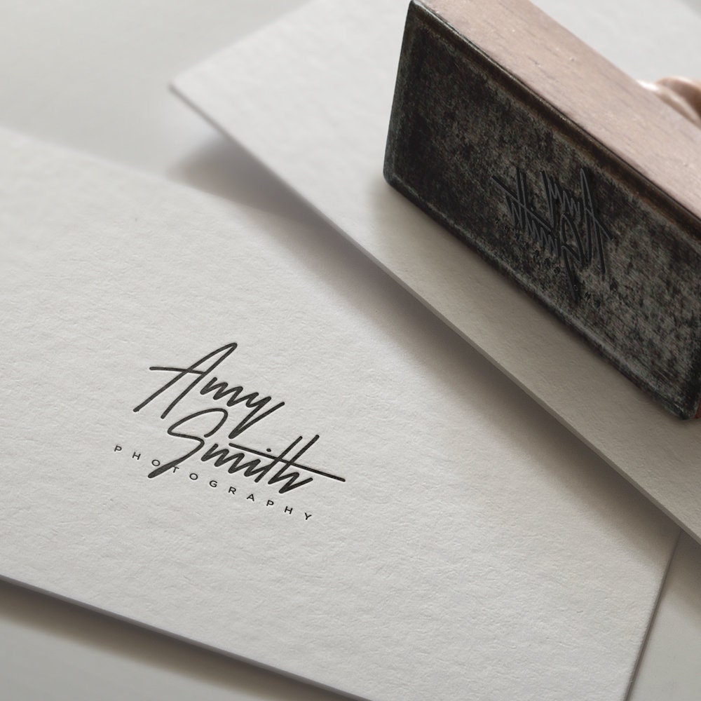Calligraphy Logo, Signature Logo, Photography Logo, Elegant Script Logo ...