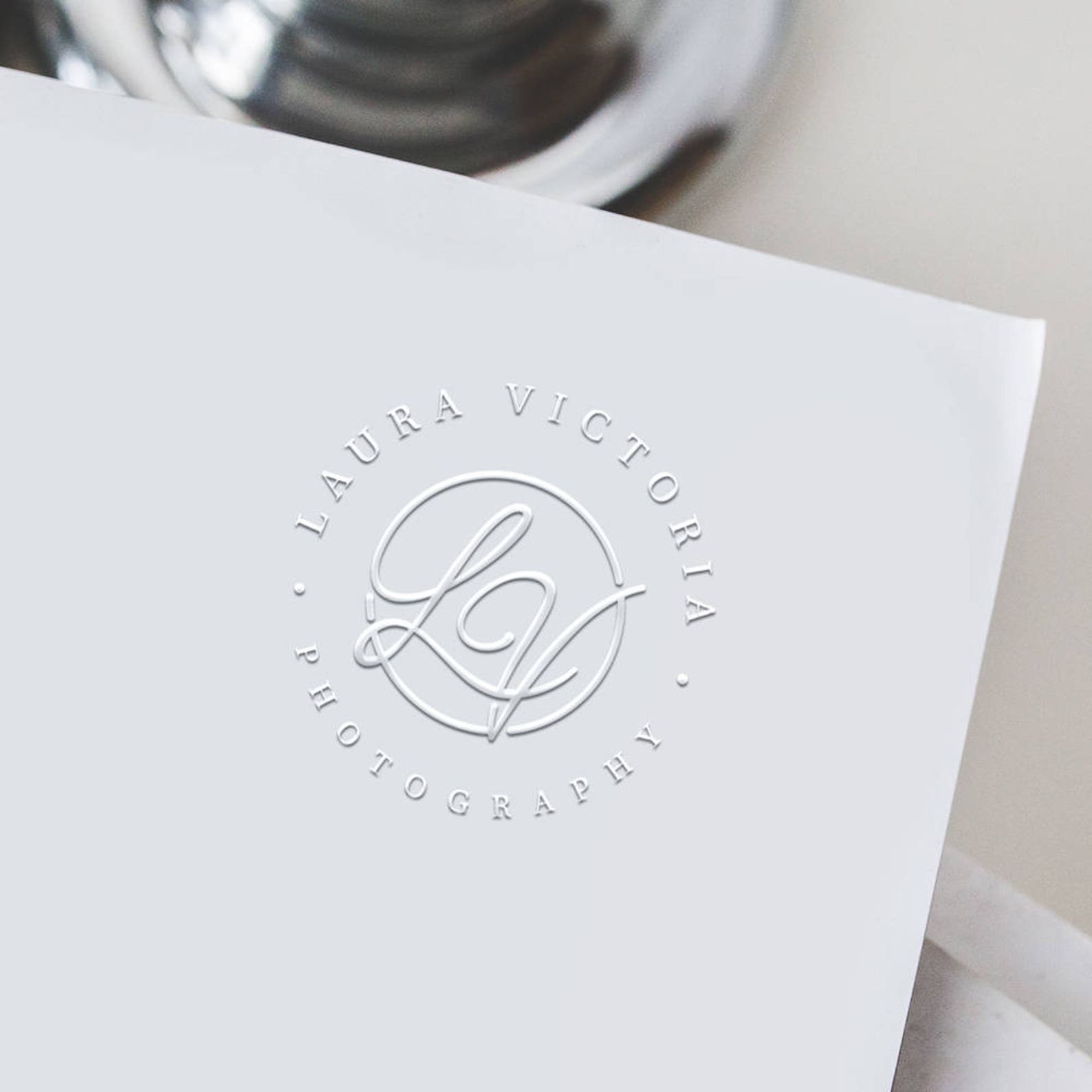 Custom Logo for Photographer, Initials, Branding Set, Elegant Logo ...