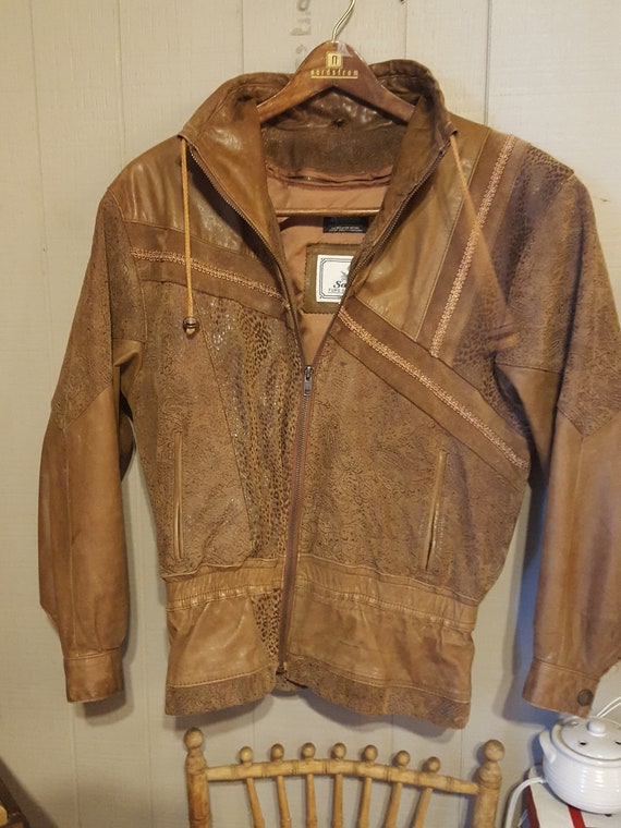 Vintage SANA Leather Jacket with Zip Out Thermolite T… - Gem