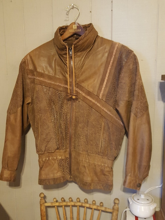 Vintage SANA Leather Jacket with Zip Out Thermolite T… - Gem