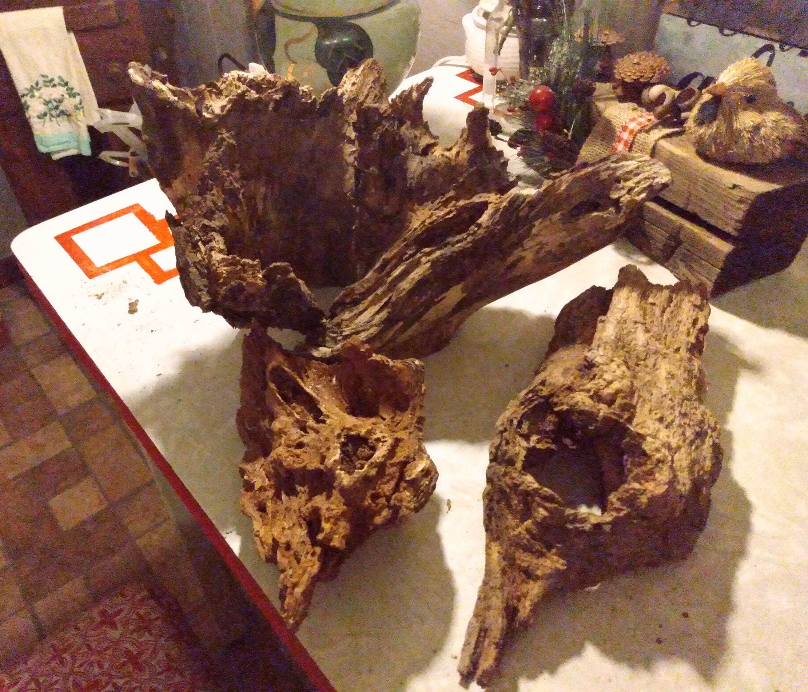 3 Unique Wood Burls Tree Pieces Natural Wood Art Sculpture Garden ...