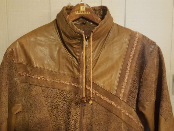 Vintage SANA Leather Jacket with Zip Out Thermolite T… - Gem