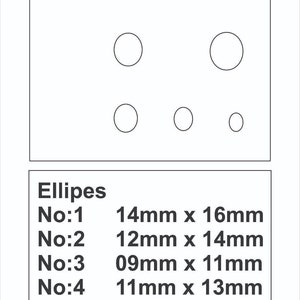 7 Oval Shaped Steel Disc Cutter 4 Mm 16 Mm Jewellery Making - Etsy