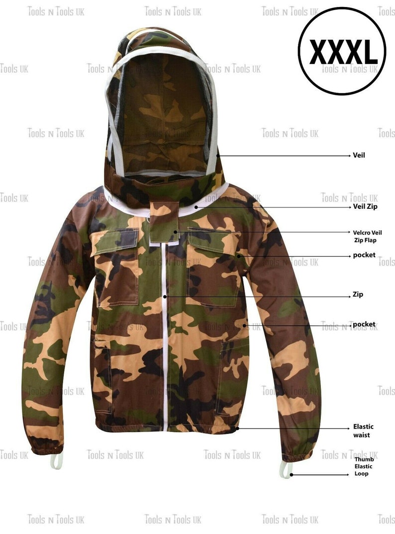 Camo Cotton Beekeeping Jackets Heavy Duty Unisex Bee - Etsy