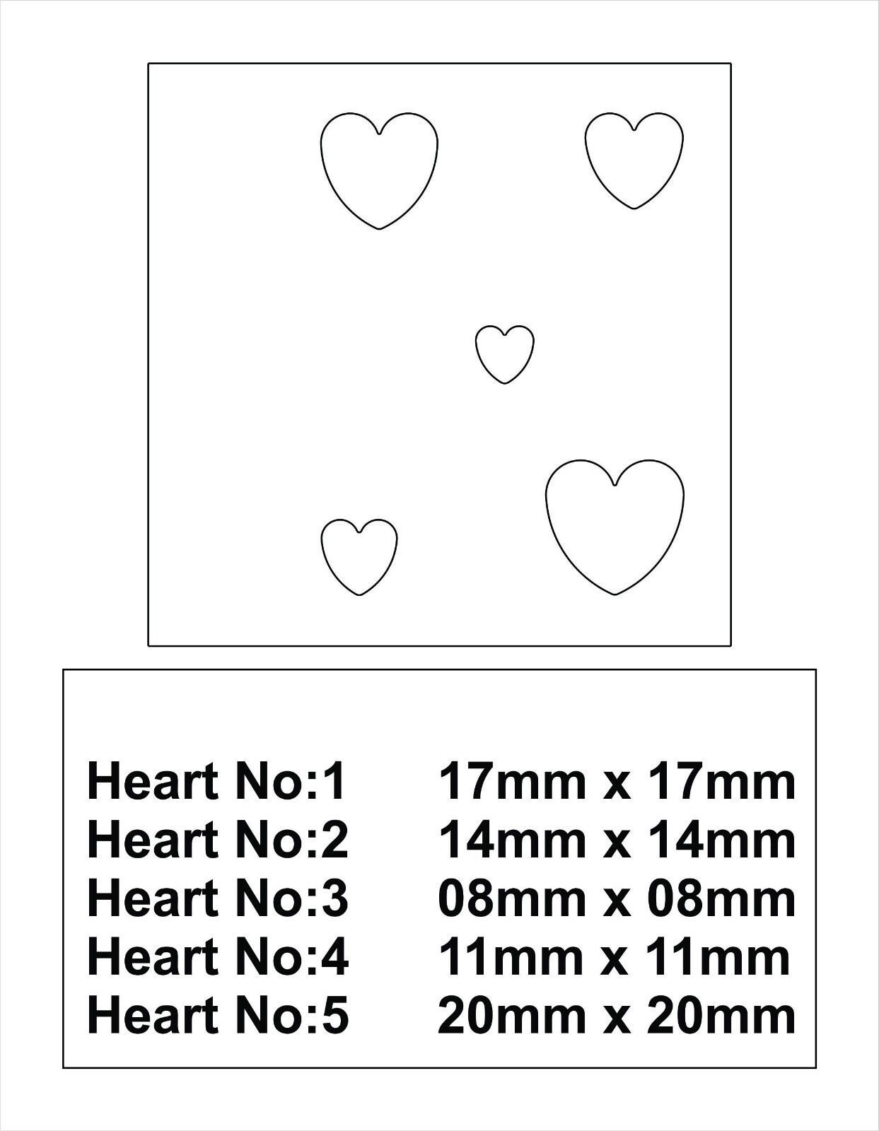 5 Heart Shaped Steel Disc Cutter 8 Mm 20 Mm Jewellery Making - Etsy