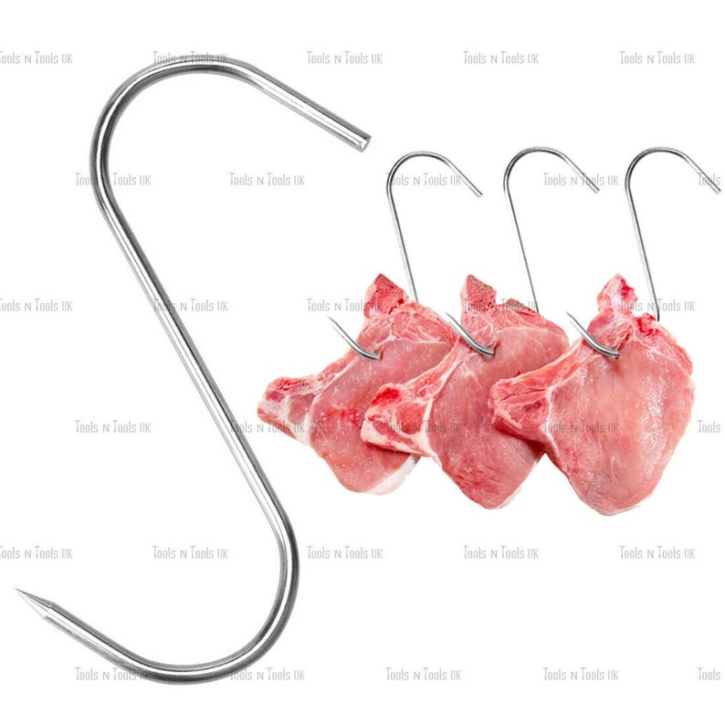 S Shape Hooks Meat Hanger Hanging Beef Duck Bacon Barbecue | Etsy