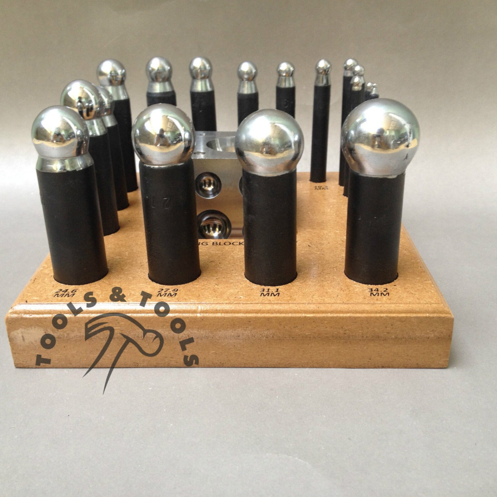 17 X QUALITY DAPPING PUNCH Set Steel 2 Square Doming | Etsy UK