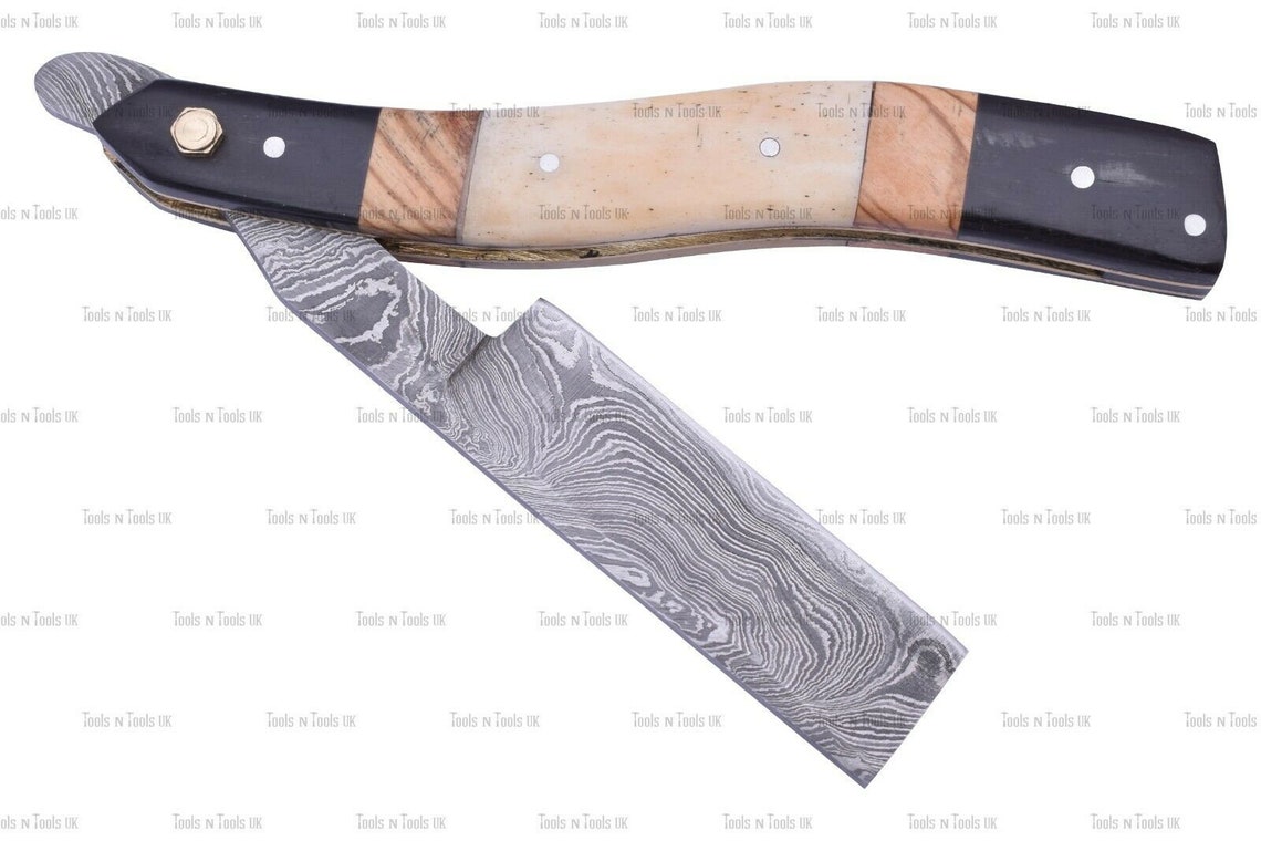 Dam-007 Damascus Steel Straight Razor Cut Throat Beautiful - Etsy