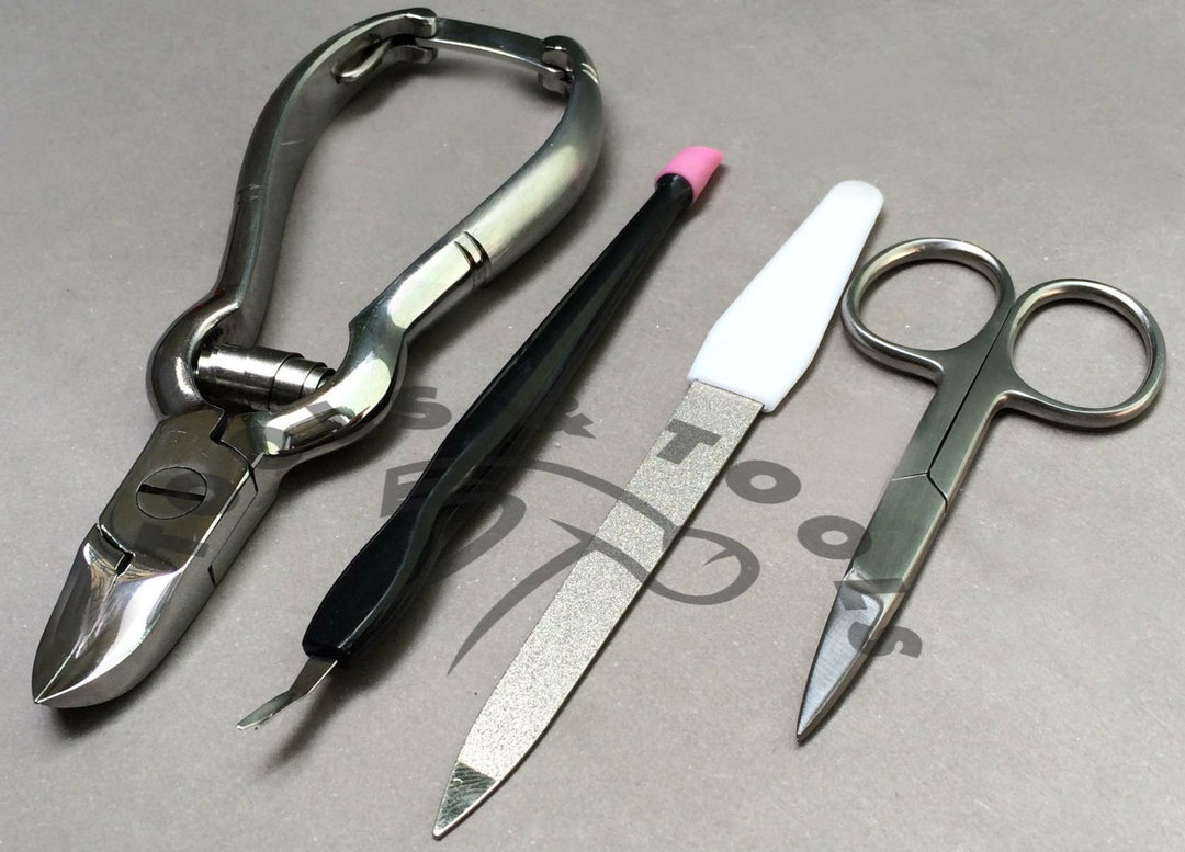 Pro Beauty Kit Nail Cutters Cuticle Pusher Scissors Nail File Manucure ...