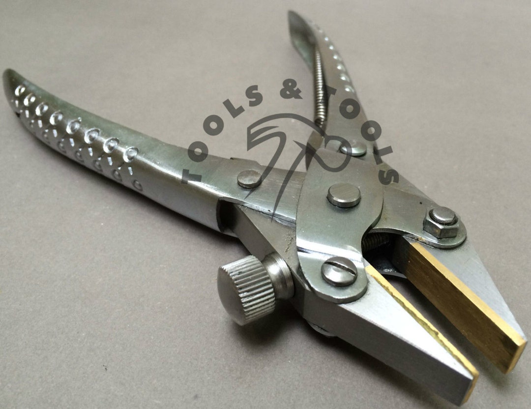 Parallel Action Flat Nose Pliers With Brass Jaws and Jaw Stop - Etsy