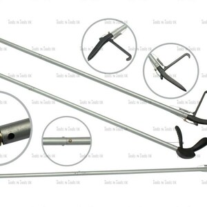 62 Long Aluminium Snake Lizard Catcher Tongs Reptile Grabber Handling ...