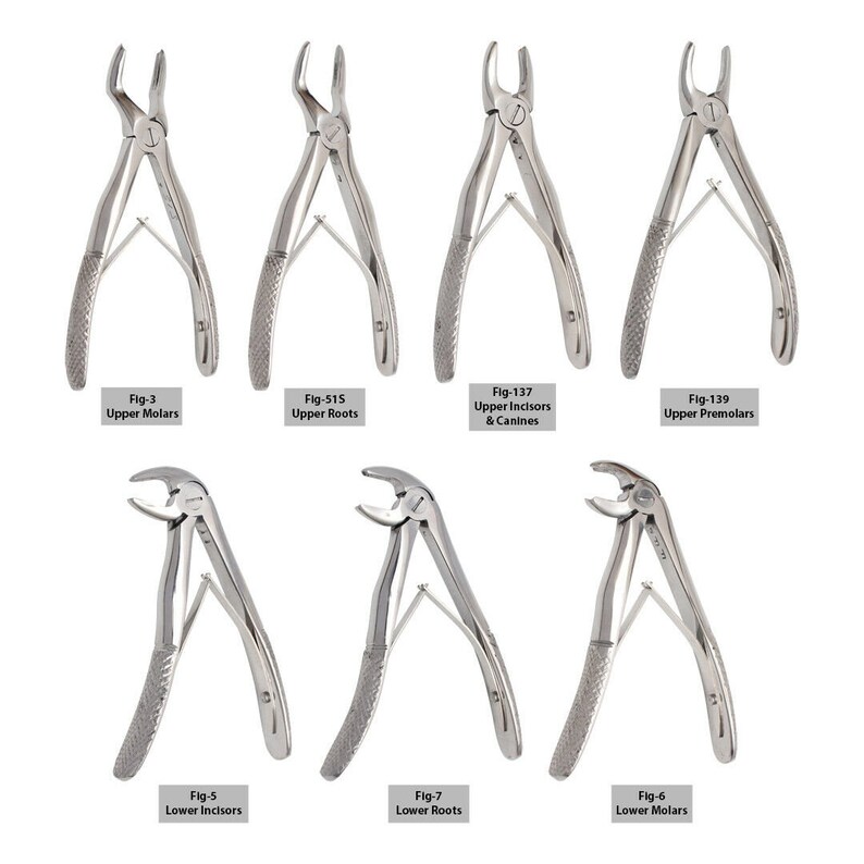 7 Pieces Kids/ Child Dental Tooth/ Teeth Extracting Forceps - Etsy UK