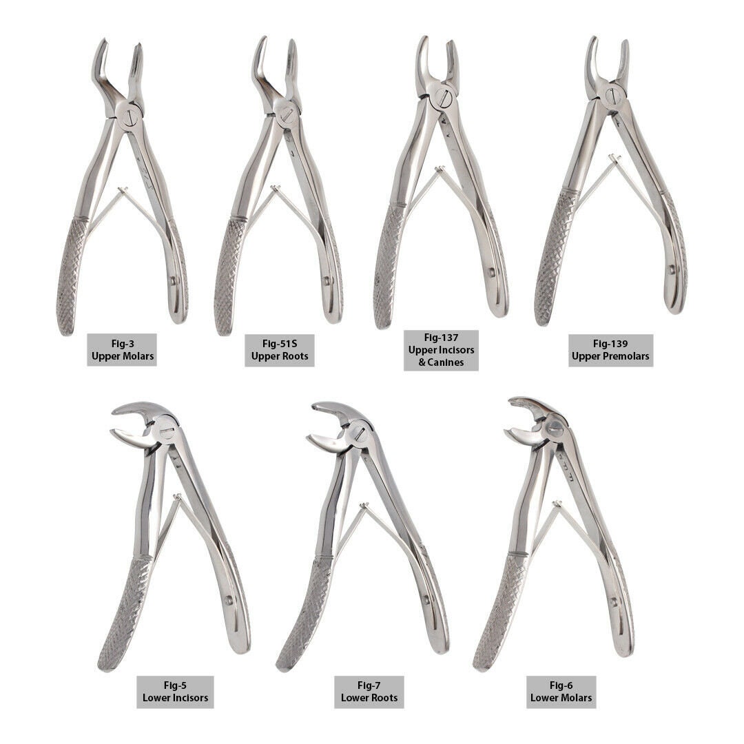 7 Pieces Kids/ Child Dental Tooth/ Teeth Extracting Forceps - Etsy UK