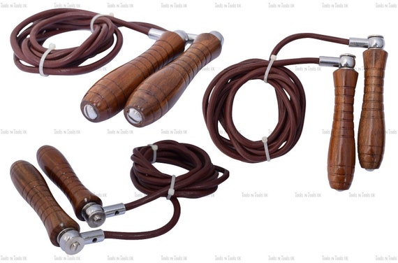 Pro Leather Adjustable Speed Skipping Rope Fitness Exercise - Etsy