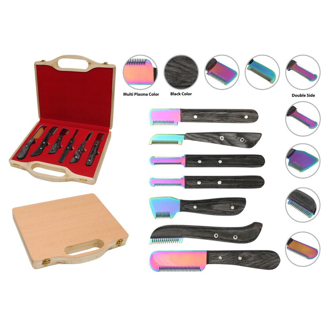 Multi Blade Black 6 Piece Hand Stripping Knife Cat Dog Pet - Etsy