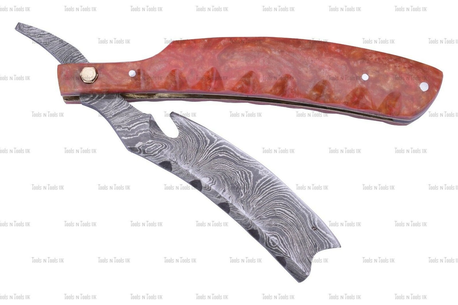 Dam-011 Damascus Steel Straight Razor Cut Throat Red Fancy - Etsy
