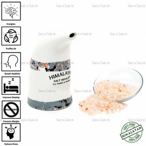 Gray and White Himalayan Salt Pipe Inhalers Boost Respiratory/ - Etsy