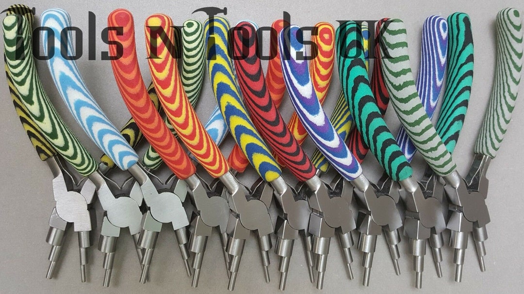 Foam Grips 6 in 1 Pliers Wires Looping Forming Bail Making Jump Ring 10 ...