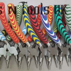 Foam Grips 6 in 1 Pliers Wires Looping Forming Bail Making Jump Ring 10 ...
