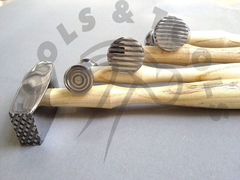 Texturing Metal Hammers Set 4 Pcs 8 Patterns Texture Hammer | Etsy