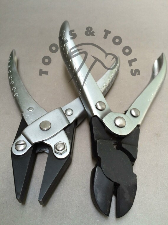 2 Piece Parallel Action Diagonal Cutters and Flat Nose Pliers | Etsy UK