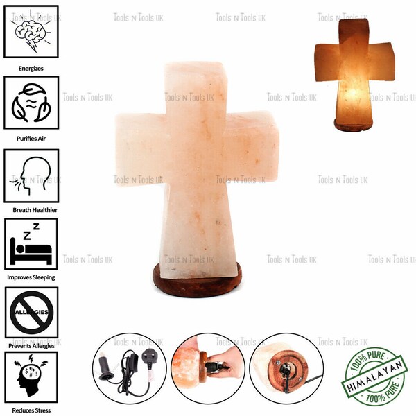 Himalayan Salt Cross Salt Lamp - Etsy