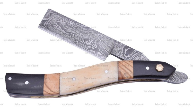 Dam-007 Damascus Steel Straight Razor Cut Throat Beautiful - Etsy