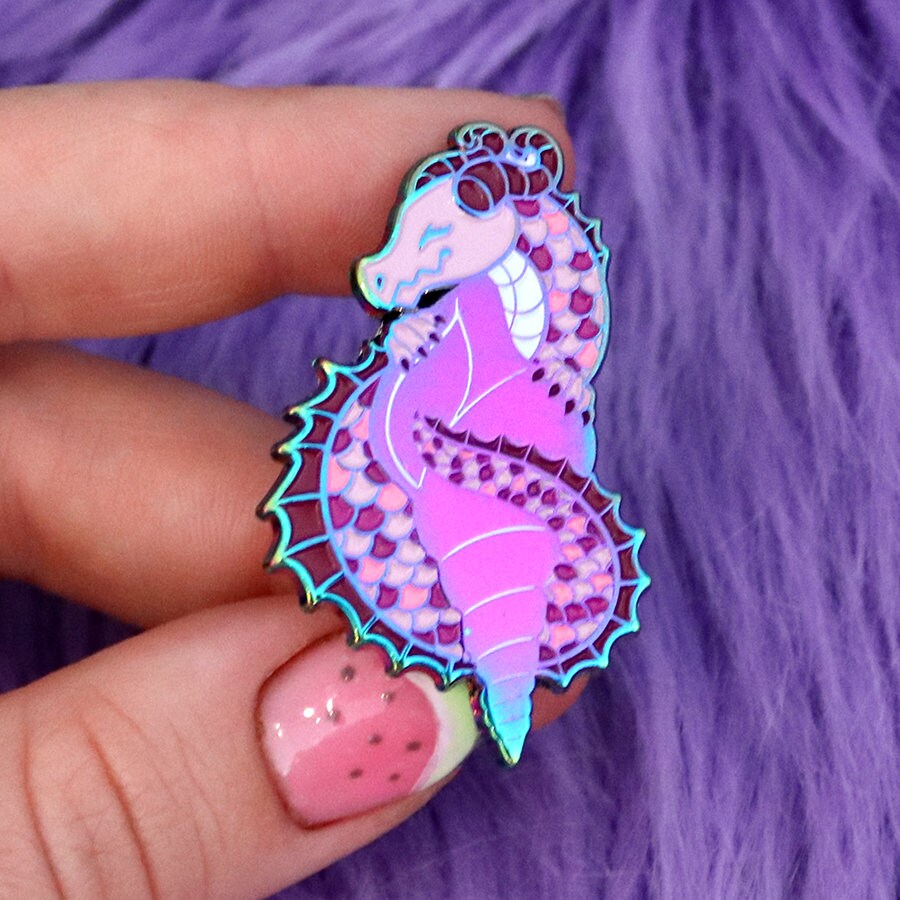 Shell Dragon Enamel Pin | Etsy