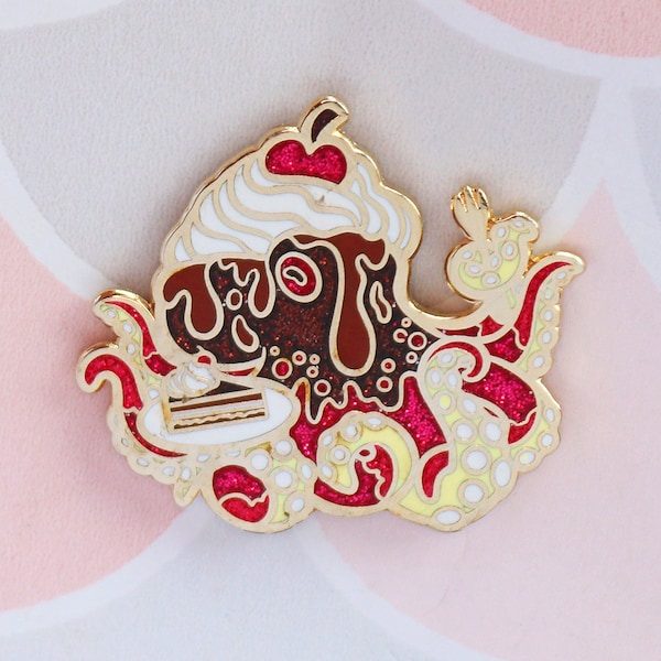 Cake Enamel Pin - Etsy