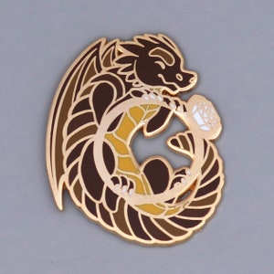 Ring Dragon Enamel Pin - Etsy